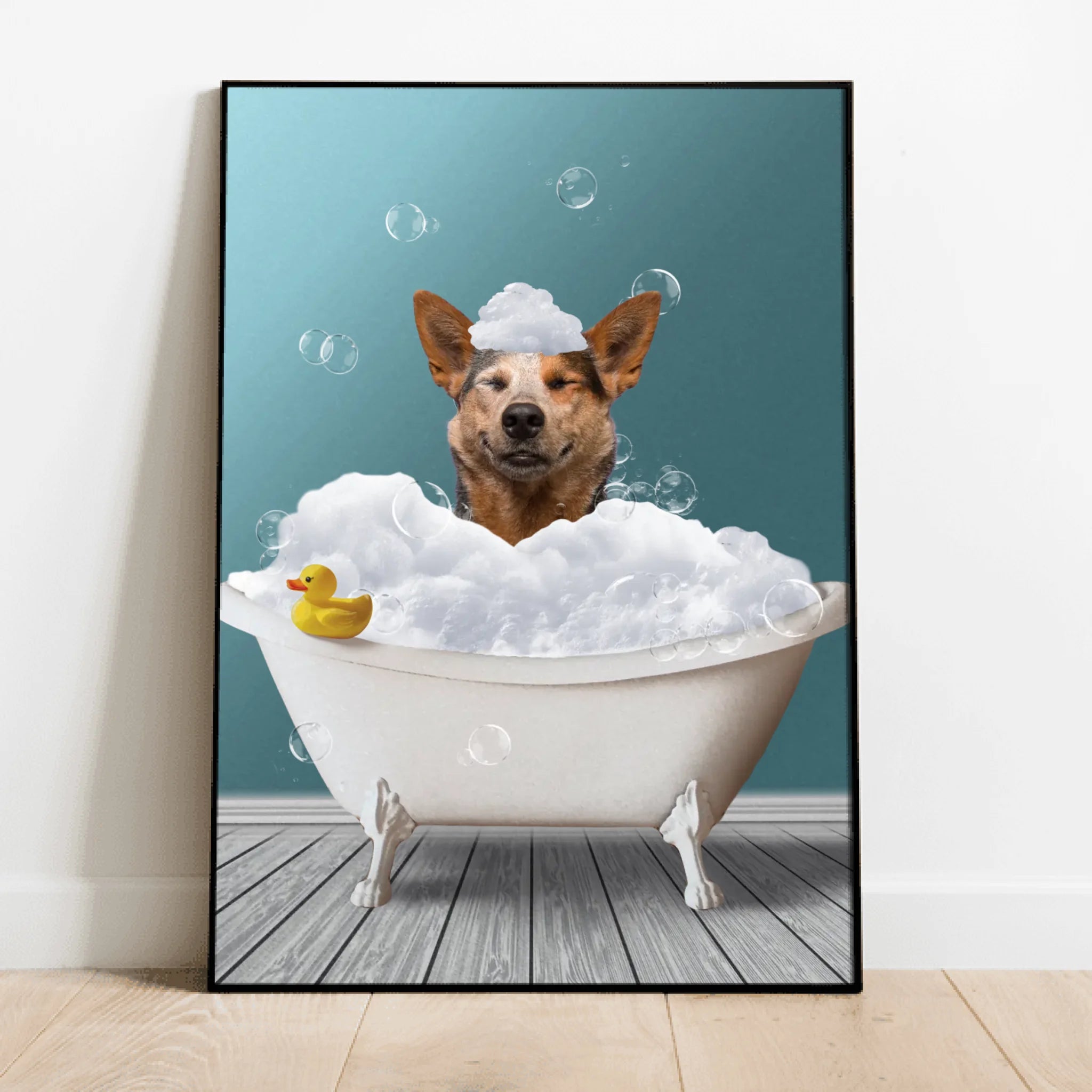 Fun in the tub - Personalized Poster – Pet Printed US